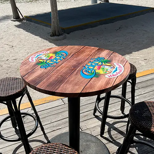 Custom Table Wraps | Design, Print & Install by EG Wraps